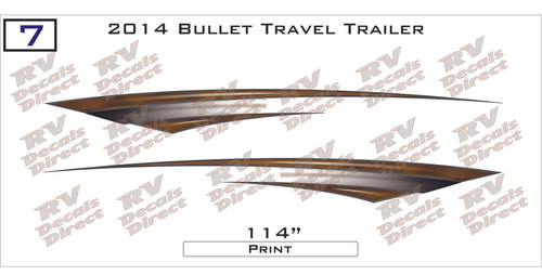 Bullet Keystone Travel Trailer Replacement RV Decals & Graphics