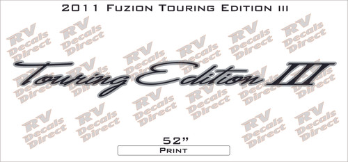 Fuzion Keystone Touring Edition 5th Wheel Replacement RV Decals & Graphics