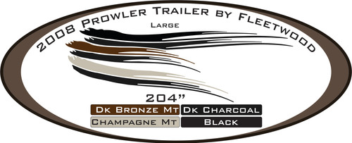 2008 Prowler Travel Trailer | USA - RV Decals Direct