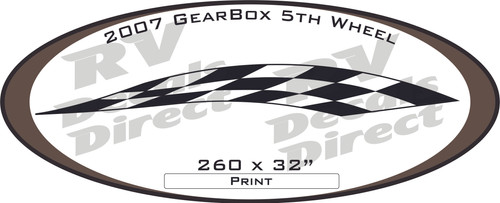 Gearbox Fleetwood 5th Wheel Replacement RV Decals & Graphics