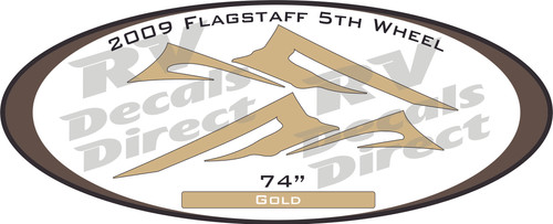 Flagstaff Forest River 5th Wheel Replacement RV Decals & Graphics