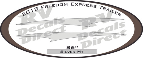 Freedom Express Coachmen Travel Trailer Replacement RV Decals & Graphics