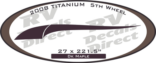 Titanium Glendale 5th Wheel Replacement RV Decals & Graphics