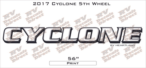 Cyclone Heartland 5th Wheel Replacement RV Decals & Graphics