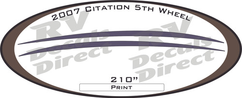 Citation Supreme Thor 5th Wheel Replacement RV Decals & Graphics