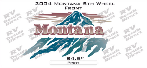 Montana Keystone 5th Wheel Replacement RV Decals & Graphics