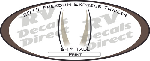 Freedom Express Coachmen Travel Trailer Replacement RV Decals & Graphics