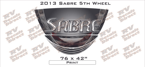Sabre Forest River 5th Wheel Replacement RV Decals & Graphics