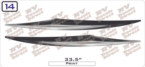 Rockwood Forest River 5th Wheel Replacement RV Decals & Graphics