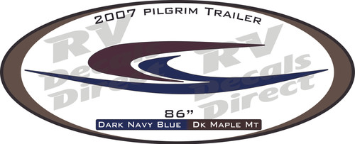 Pilgrim Travel Trailer Replacement RV Decals & Graphics