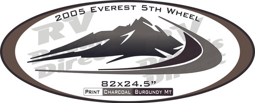 Everest Keystone 5th Wheel Replacement RV Decals & Graphics