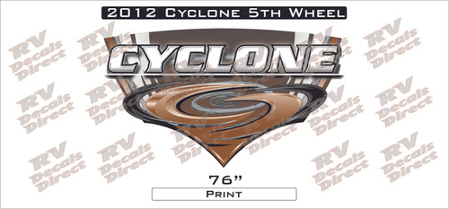 Cyclone Heartland 5th Wheel Replacement RV Decals & Graphics