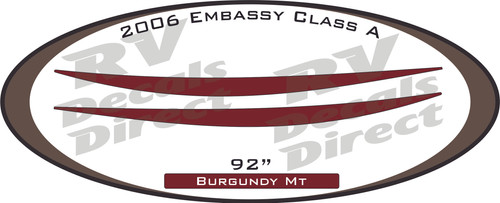 Embassy Triple E Class A Replacement RV Decals & Graphics