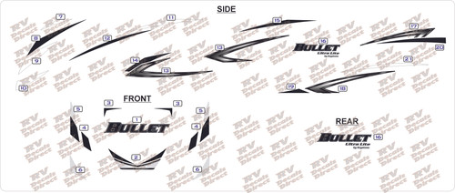 COMPLETE DECAL KIT (2020 Bullet Travel Trailer) | RV Decals Direct
