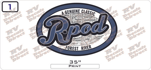R-Pod Forest River Travel Trailer Replacement RV Decals & Graphics