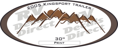 Kingsport Gulf Stream Travel Trailer Replacement RV Decals & Graphics