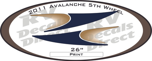 Avalanche Keystone 5th Wheel Replacement RV Decals & Graphics