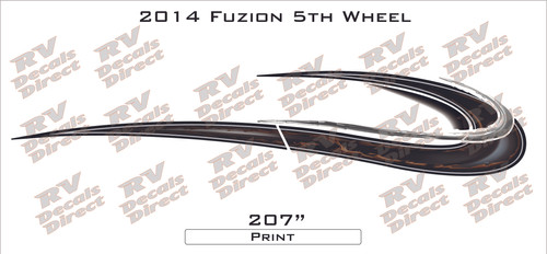 Fuzion Keystone 5th Wheel Replacement RV Decals & Graphics