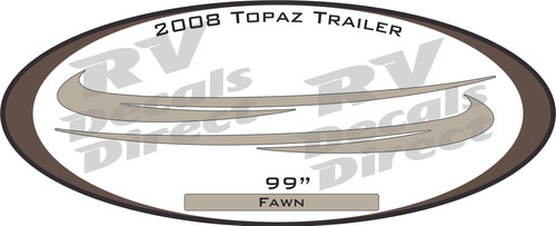 Topaz Triple E Travel Trailer & 5th Wheel Replacement RV Decals & Graphics
