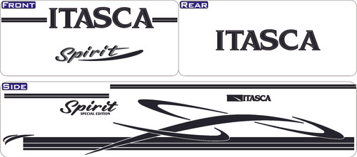 COMPLETE DECAL KIT - 2004 Itasca Spirit Class C | RV Decals Direct