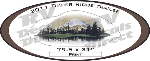 Timber Ridge Outdoors Travel Trailer Replacement RV Decals & Graphics