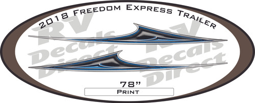 Freedom Express Coachmen-Travel Trailer Replacement RV Decals & Graphics