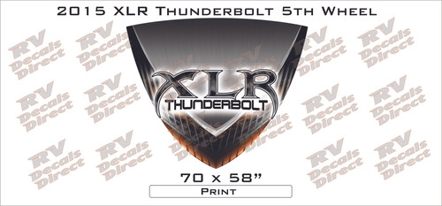 XLR Thunderbolt Forest River 5th Wheel Replacement RV Decals & Graphics