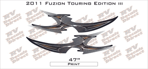 Fuzion Keystone Touring Edition 5th Wheel Replacement RV Decals & Graphics