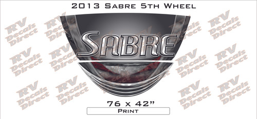 Sabre Forest River 5th Wheel Replacement RV Decals & Graphics