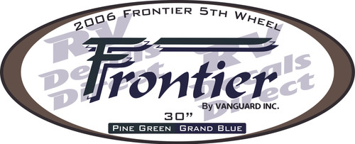 Frontier Vanguard 5th Wheel Replacement RV Decals & Graphics