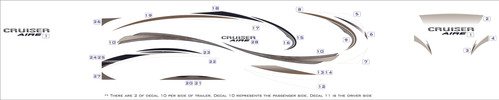 Cruiser Aire Crossroads 5th Wheel Replacement RV Decals & Graphics