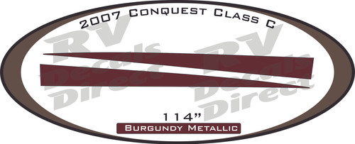 Conquest Gulf Stream Class C Replacement RV Decals & Graphics
