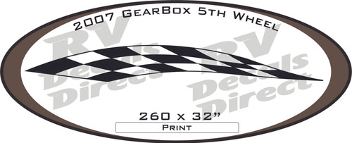 Gearbox Fleetwood 5th Wheel Replacement RV Decals & Graphics
