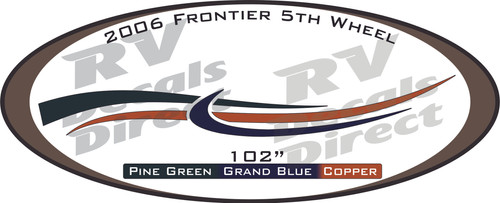 Frontier Vanguard 5th Wheel Replacement RV Decals & Graphics