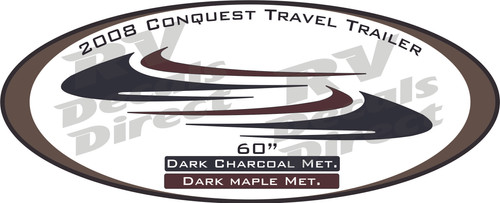 Conquest Gulf Stream Travel Trailer Replacement RV Decals & Graphics