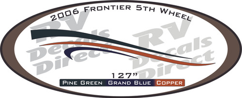 Frontier Vanguard 5th Wheel Replacement RV Decals & Graphics