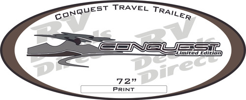 Conquest Gulf Stream Travel Trailer Replacement RV Decals & Graphics