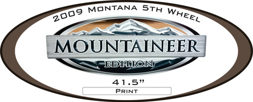2009 Montana Mountaineer Edition 5th wheel | RV Decals Direct