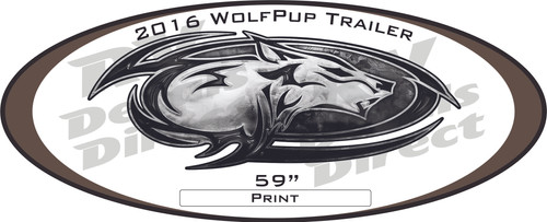Wolf Pup Forest River Trailer Replacement RV Decals & Graphics