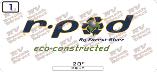R-Pod Forest River Travel Trailer Replacement RV Decals & Graphics