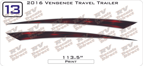 Vengeance Forest River 5th Wheel Replacement RV Decals & Graphics