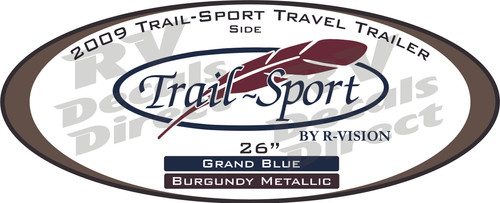 Trail Sport R Vision Travel Trailer Replacement RV Decals & Graphics