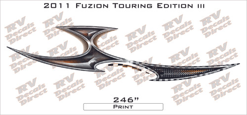 Fuzion Keystone Touring Edition 5th Wheel Replacement RV Decals & Graphics