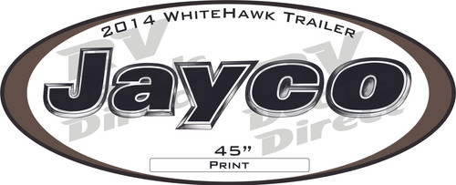 White Hawk Jayco Travel Trailer Replacement RV Decals & Graphics