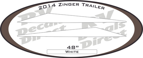 Zinger Crossroads Travel Trailer Replacement RV Decals & Graphics