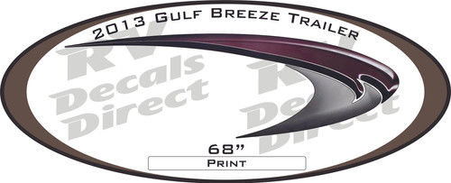 Gulf Breeze Gulf Stream Travel Trailer Replacement RV Decals & Graphics