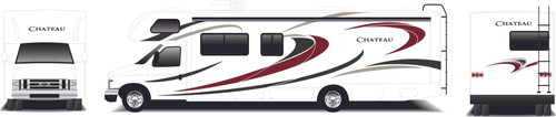 Chateau Thor Class C Complete RV Decals & Graphics Replacement Kit