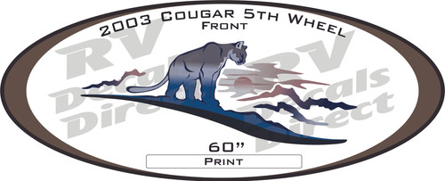 Cougar Keystone 5th Wheel Replacement RV Decals & Graphics