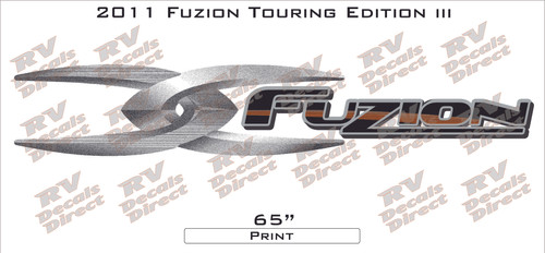 Fuzion Keystone Touring Edition 5th Wheel Replacement RV Decals & Graphics