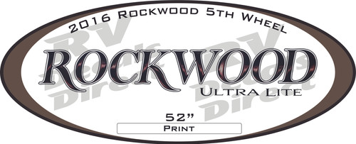Rockwood Forest River 5th Wheel Replacement RV Decals & Graphics